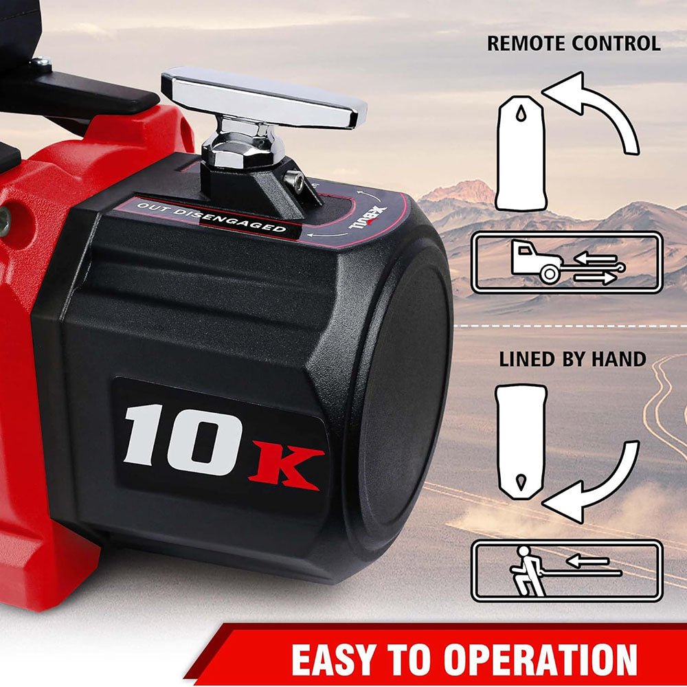 X-BULL Electric Winch XPV 10000 LBS 12V Synthetic Rope SUV Jeep Truck